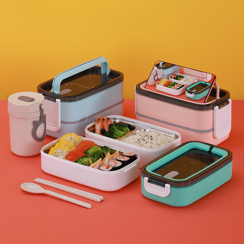 [READY STOCK] Korean Lunch Box 2 Layer | Shopee Malaysia