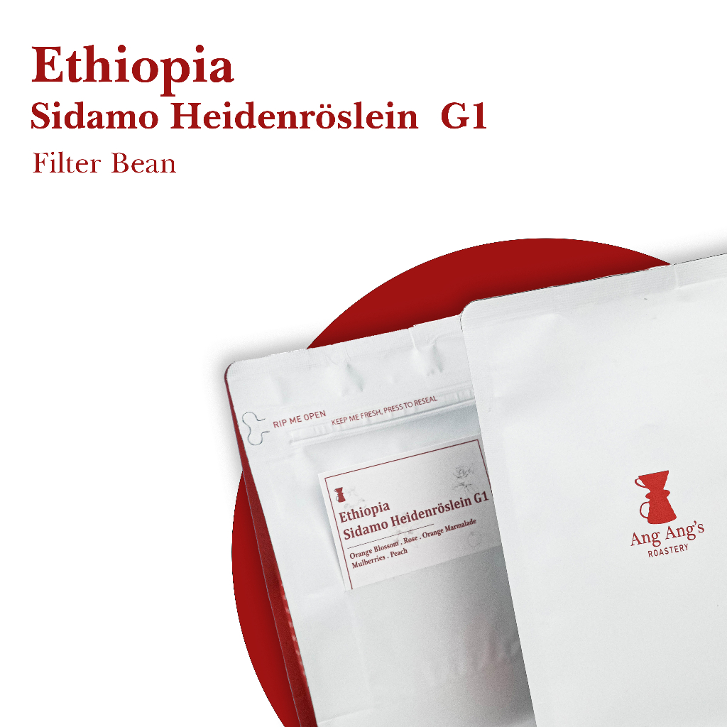 Ang Ang's Roastery "Limited Series" Single Origin Coffee Bean - Ethiopia Sidamo Heidenroslein ...