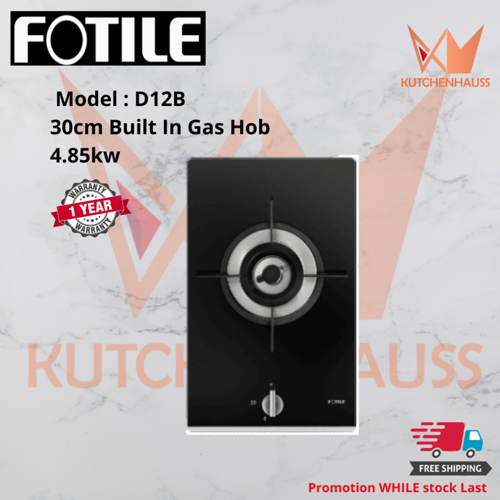 FOTILE 30cm Built In Gas Hob D12B / Dapur Gas D12B / Domino Gas Stove / KUTCHENHAUSS | Shopee ...