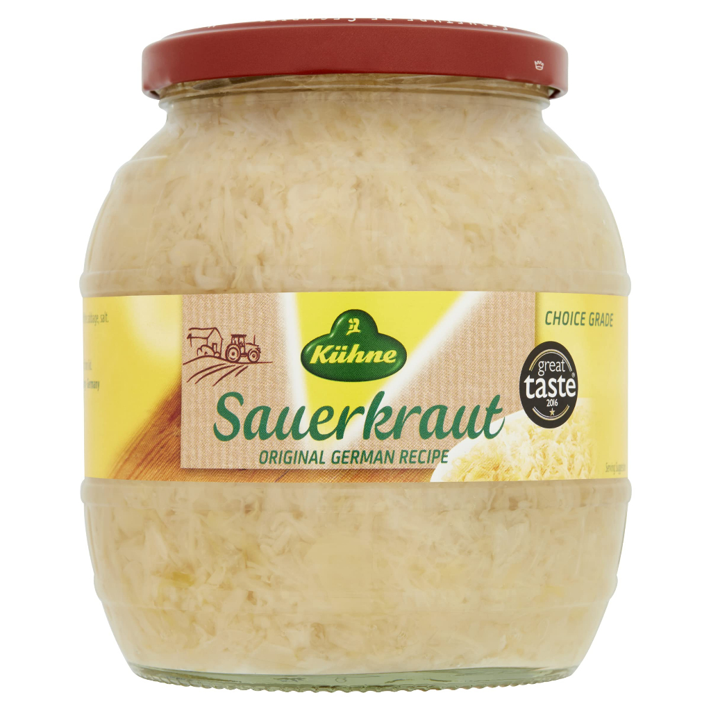 Kuhne Sauerkraut, Premium Original German Recipe in Glass Jar 810g ...