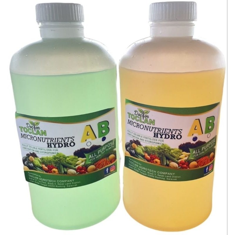 TOCLAN MICRO-NUTRIENT HYDRO AB 1.5L SOLUTION | Shopee Malaysia