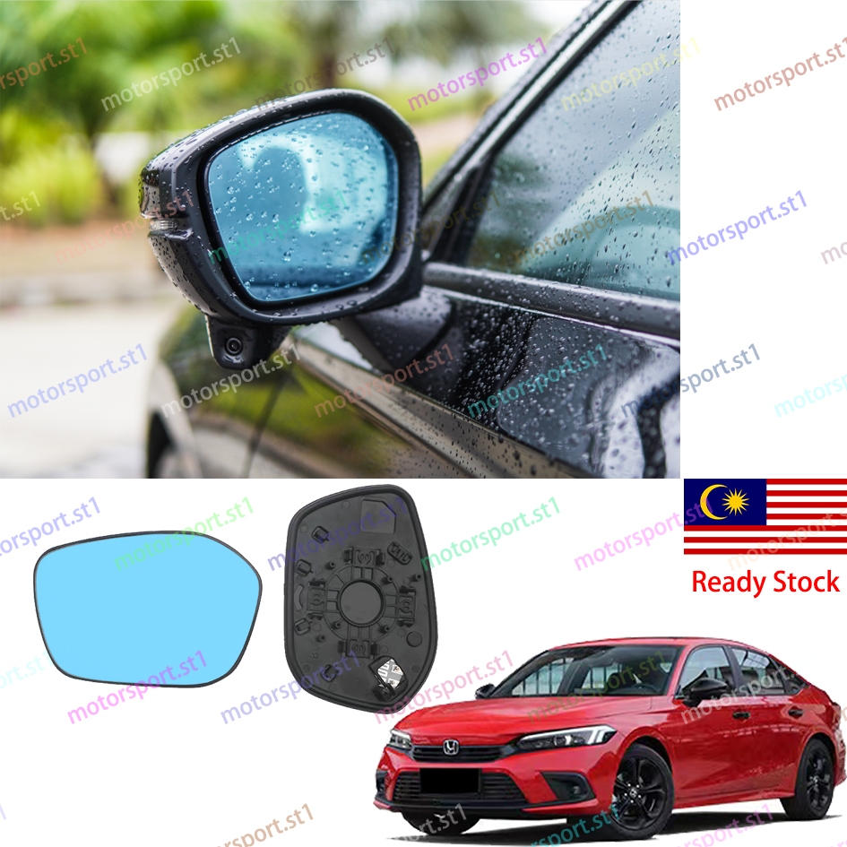 [Ready Stock] Honda Civic FE 2022-2025 BLUE AQUA Lens Biru Side Mirror ...