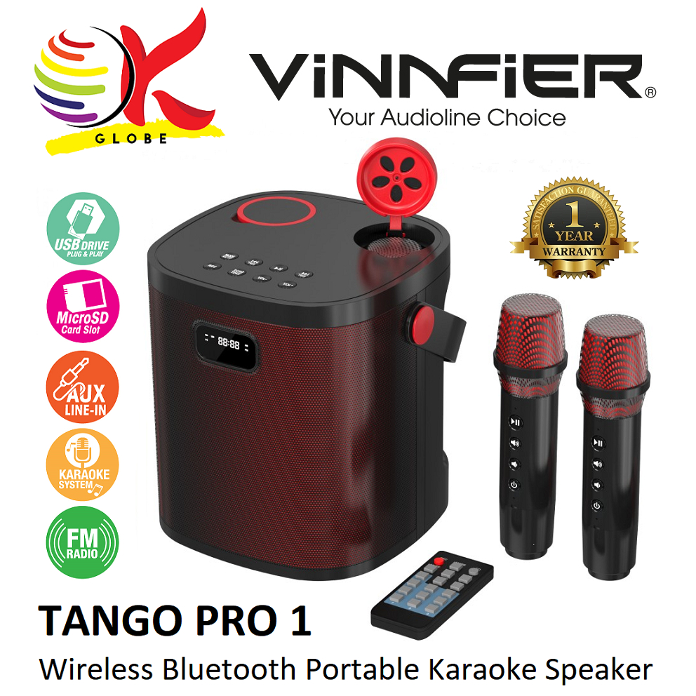 VINNFIER TANGO PRO 1 PORTABLE AND POWERFUL WIRELESS BLUETOOTH KARAOKE ...