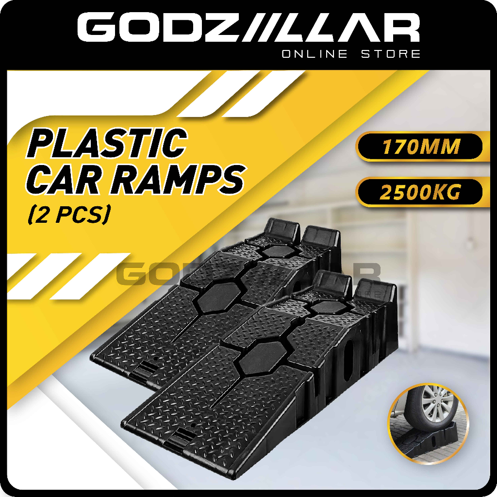 1 pair (2pcs) Heavy Duty Plastic Car Ramps Ramp Car Vehicle Truck ...