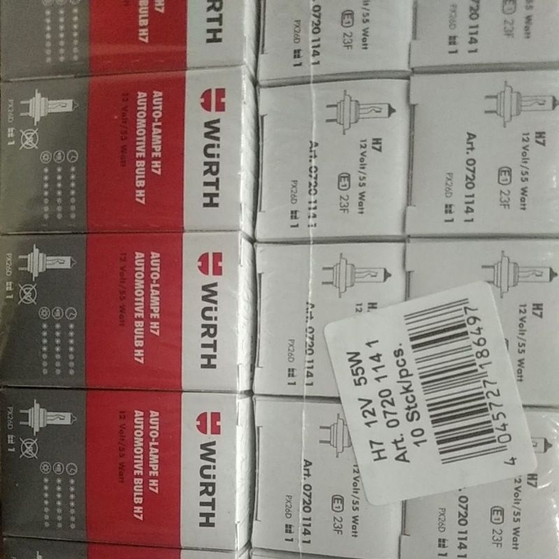 WURTH Halogen Bulb H-7 PX26D#(12V55W) | Shopee Malaysia