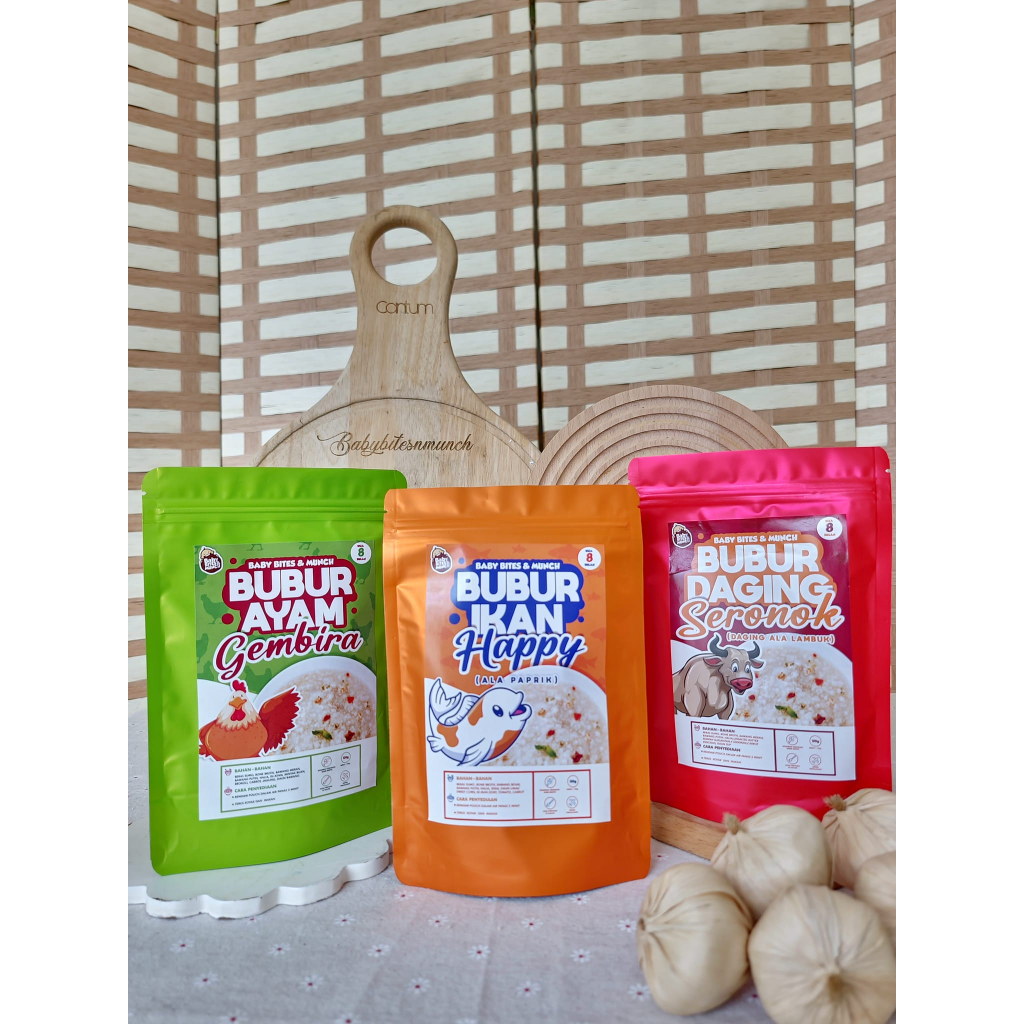 Baby Bites And Munch Bubur Baby Ready To Eat Makanan Baby 6-8 Bulan ...