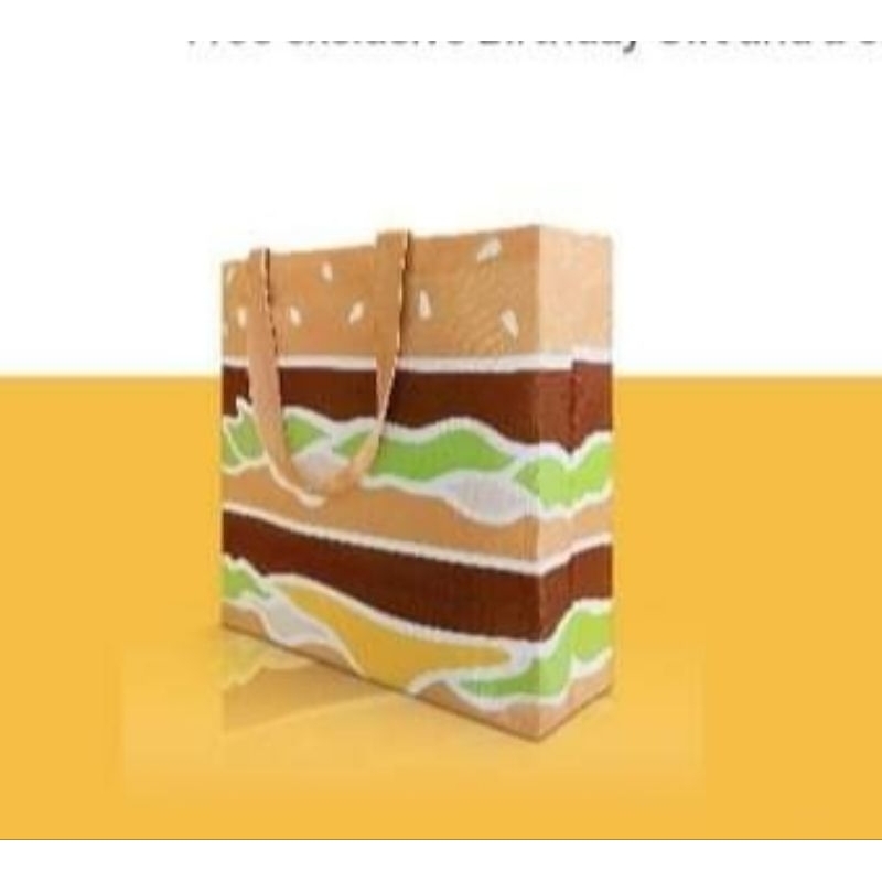 McDonald's McDonalds McD Mekdi Big Mac Original Tote Bag | Shopee Malaysia