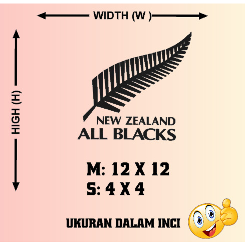 sticker all black rugby | Shopee Malaysia