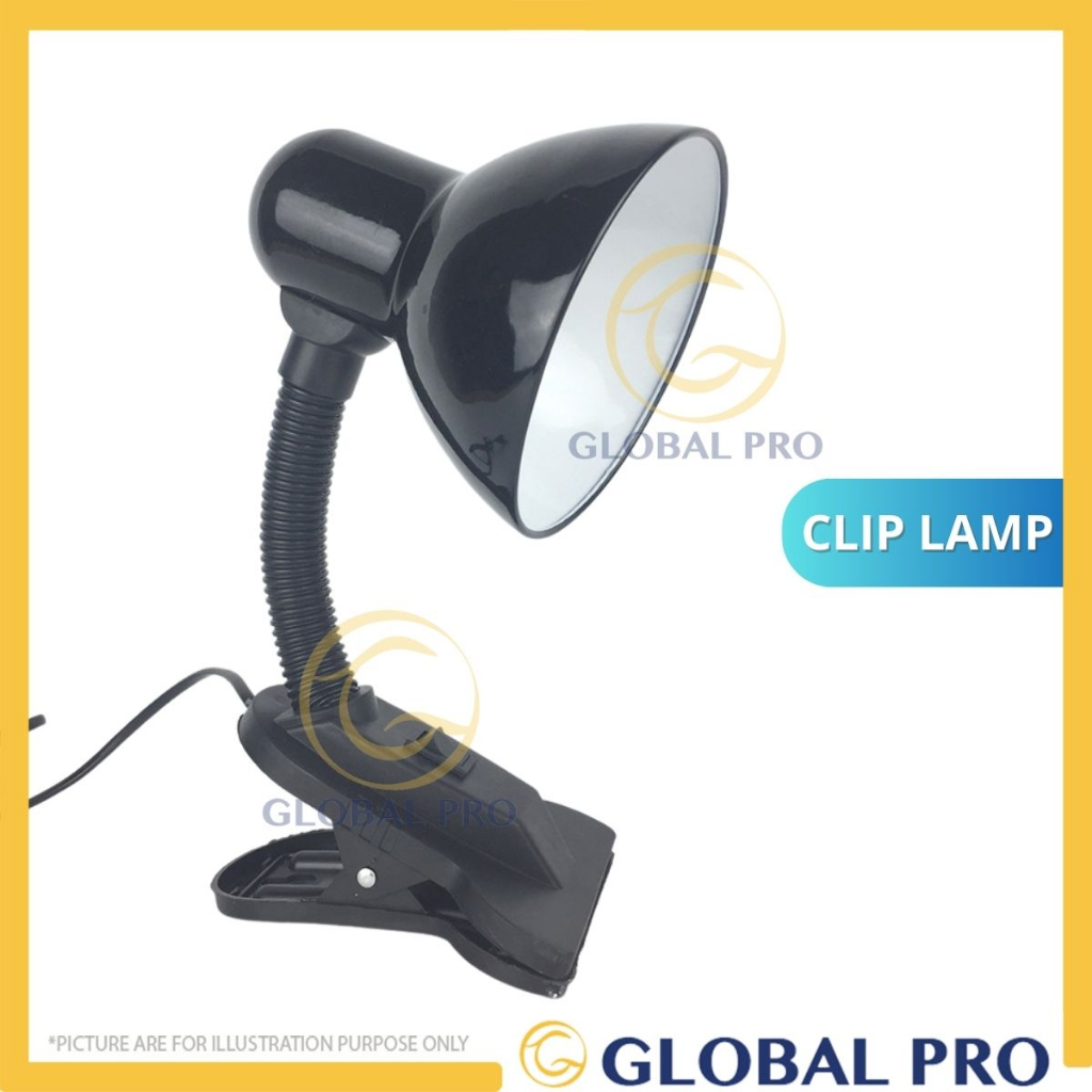 E27 Study Lamp Lampu Meja Belajar Desk Lamp E27 Bulb Table Lamp Clip ...