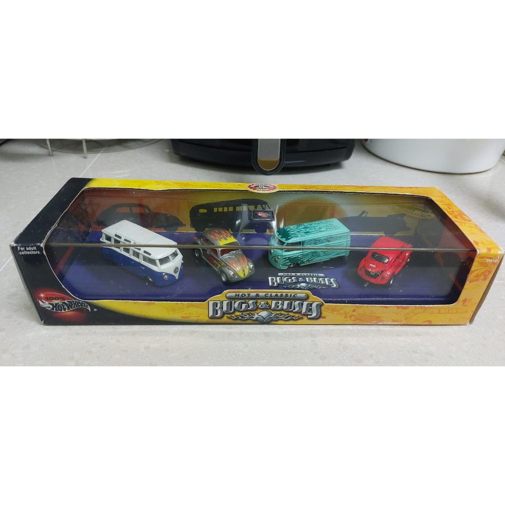 Hot Wheels Hot & Classic Bugs & Buses 4-Car Set Box (NEW/Loose Sealed ...
