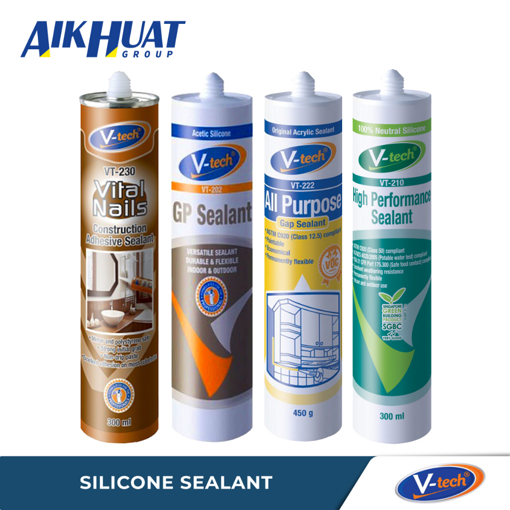 V-Tech Silicone Sealant & Adhesive Sealant | VT-226 / VT-202 / VT-230 ...