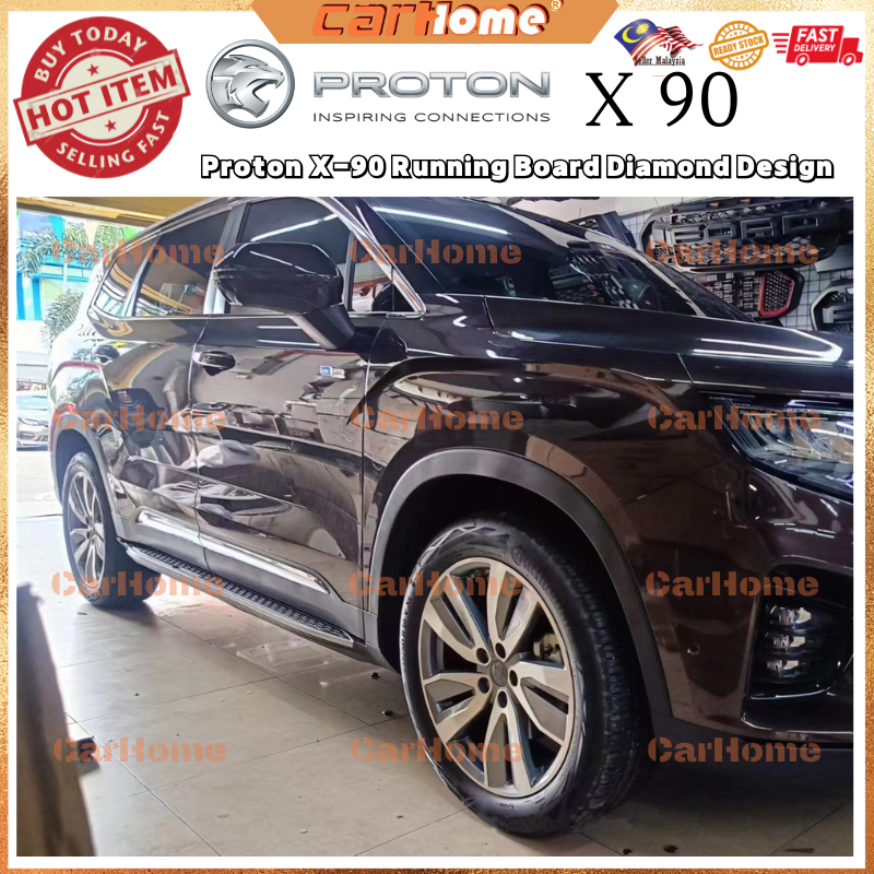 ** READY STOCK **PROTON X90 PREMIUM SIDE DOOR STEP RUNNING BOARD X90 ...