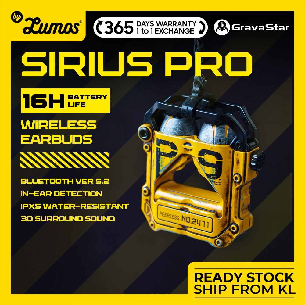GravaStar SIRIUS PRO P9 Wireless Bluetooth 5.2 True Wireless Stereo 16H ...