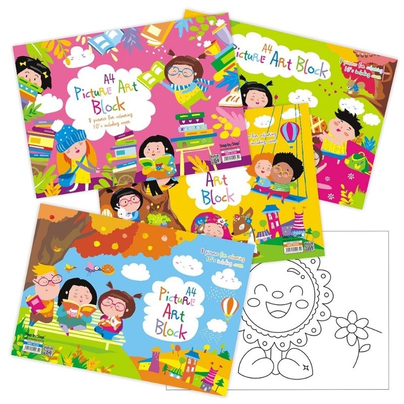 Kids Cute Fun Colouring Book A4 SBS0235 | Shopee Malaysia