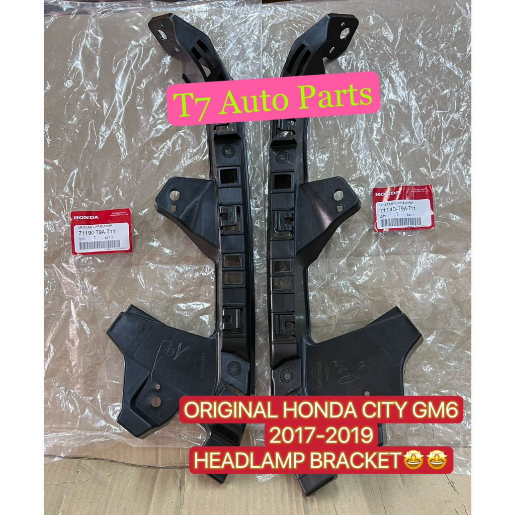 ORI HONDA CITY GM6 T9A 2017-2020 FRONT DEPAN BUMPER HEADLAMP BRACKET ...