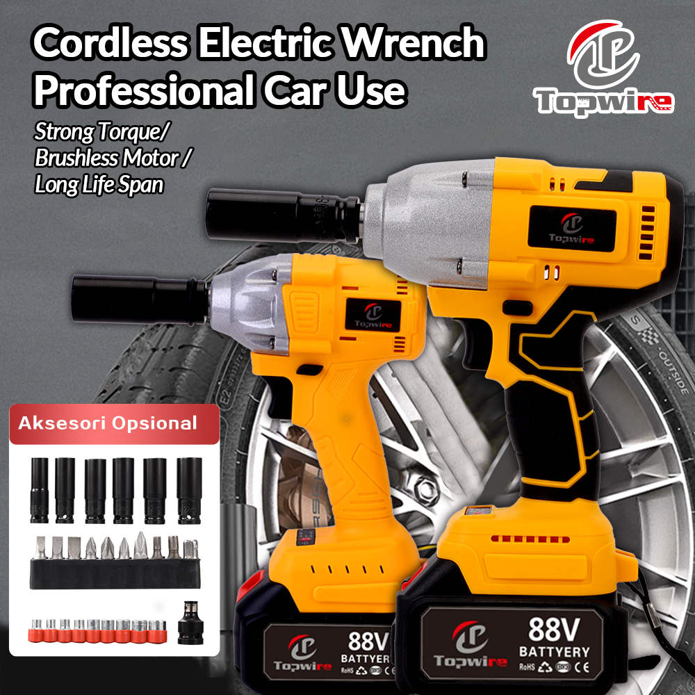Topwire 550N/850Nm Max Torque Set Brushless Impact Wrench, High Torque ...