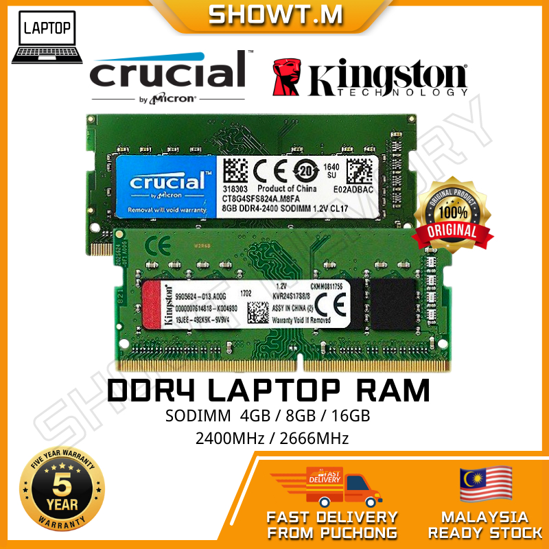 DDR4 SODIMM Laptop RAM Memory PC4 Memory 4GB 8GB 16GB 2400Mhz 2666Mhz ...