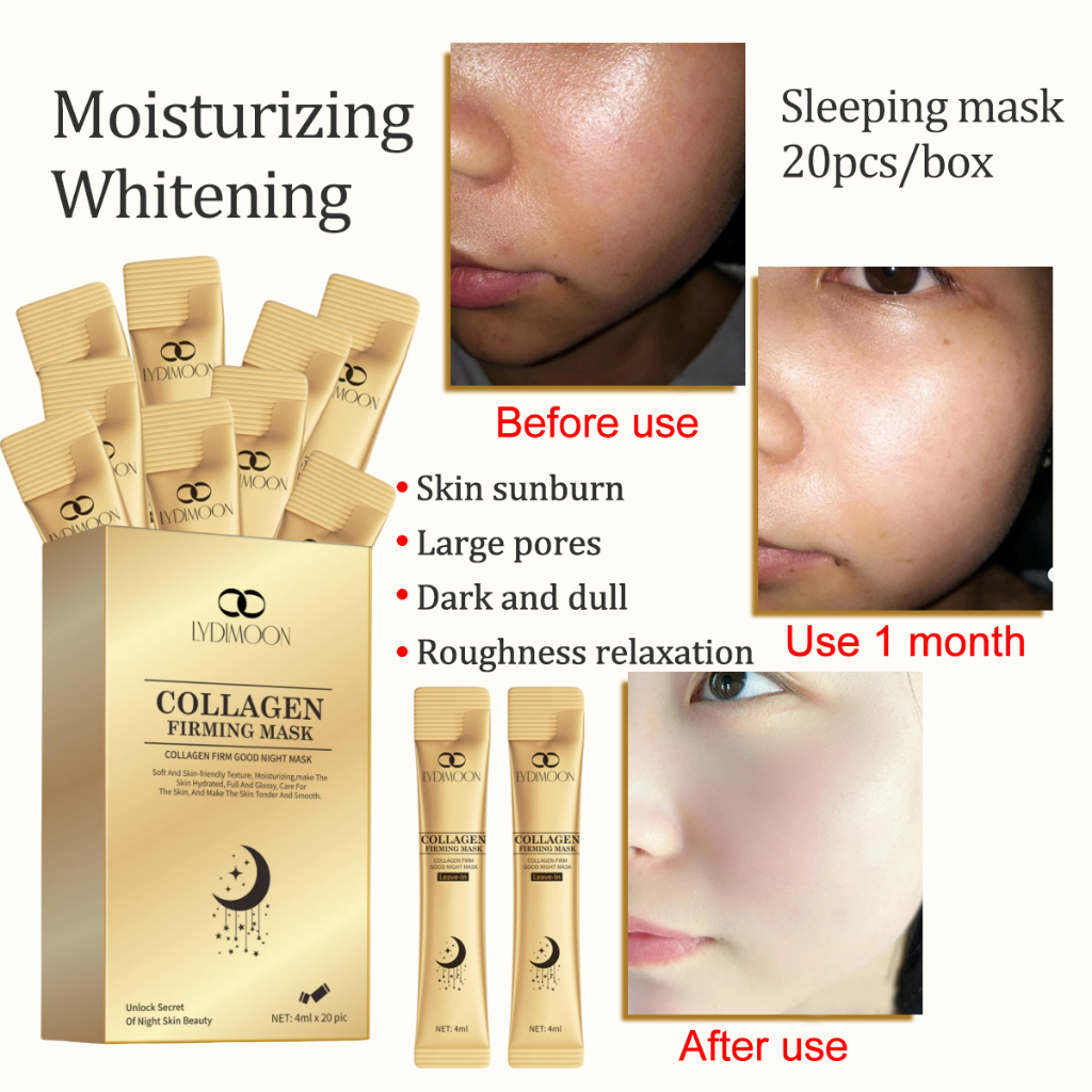 No Wash Sleeping Mask Collagen Firming Mask Anti-Wrinkle Whitening ...