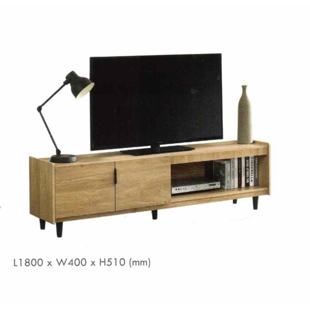 6 Feet TV Cabinet Wood Place on Floor Cabinet/Hall Cabinet /Lounge ...