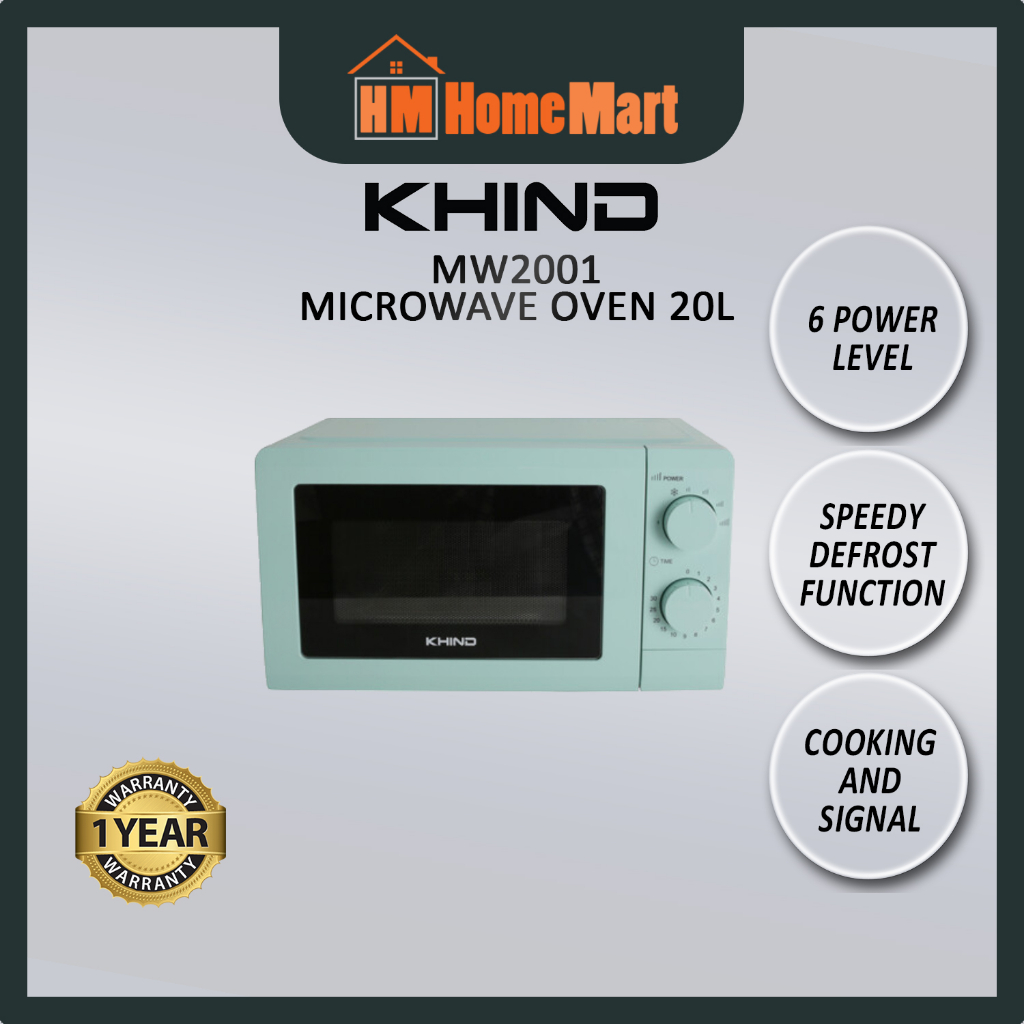 KHIND MW2001 MICROWAVE OVEN 20L (1 Year warranty) | Shopee Malaysia