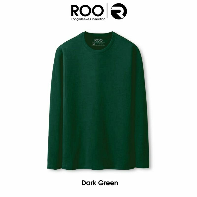 ROO Unisex Long Sleeve Plain Round Neck T-Shirt Multiple Colour 100% ...