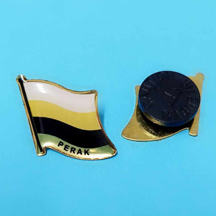 Perak State Flag Magnetic with logo Perak Negeri Malaysia Magnet ...