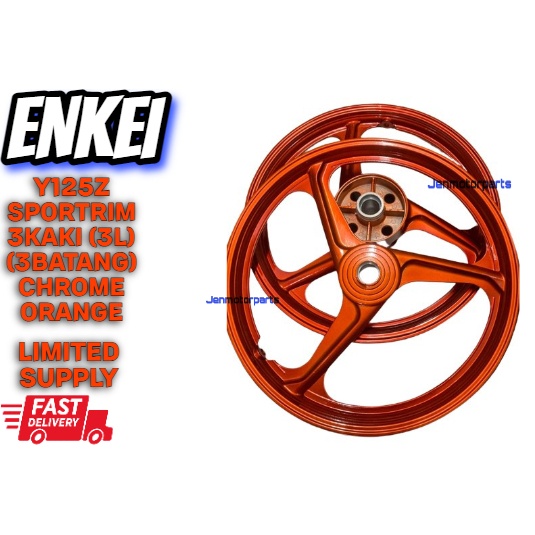 Y125ZR 125Z SPORTRIM 3BATANG 3KAKI RIUM 125ZR CHROME ORANGE #125Z#RIM ...
