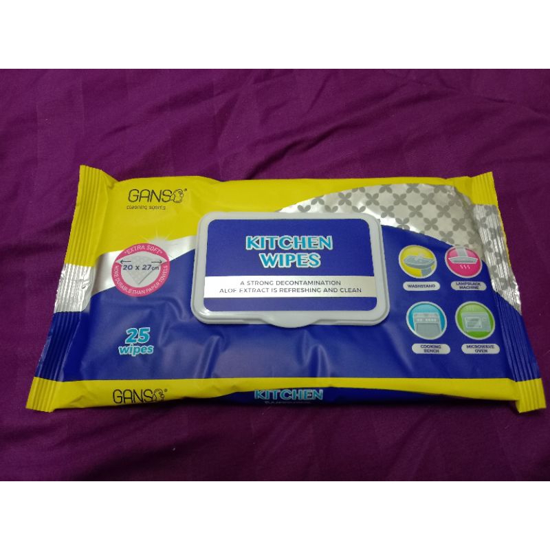 Kitchen Wipes Ganso ( 25 wipes) | Shopee Malaysia