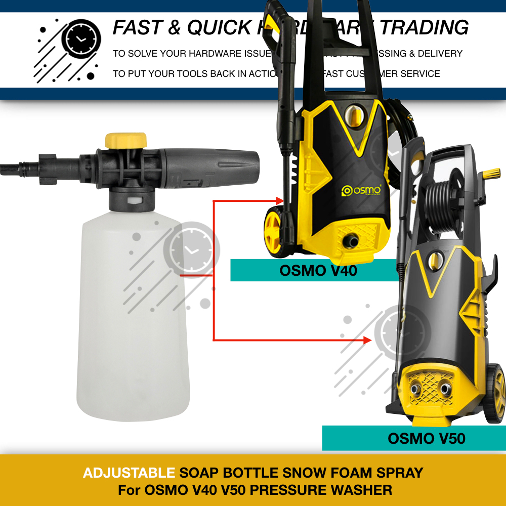 500 1L ADJUST SNOW FOAM DETERGENT BOTTLE SPRAYER OSMO V40 V50 PRESSURE ...