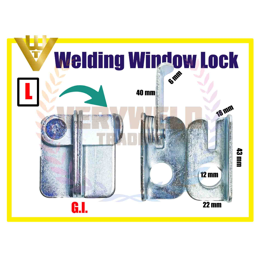 VERYWELD Welding Window Lock / Selak Pagar Besi / Lock Tingkap Besi ...