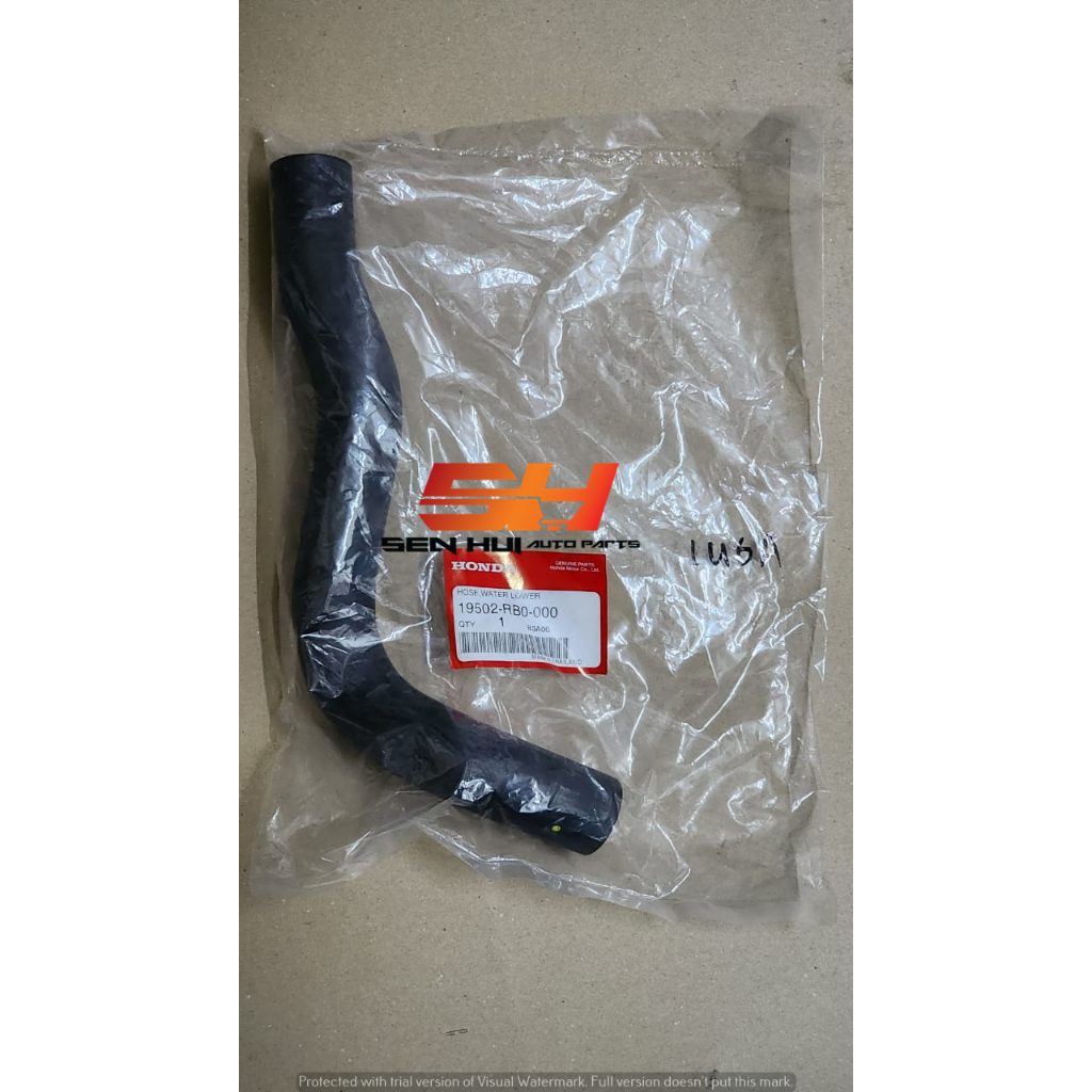 Honda Jazz / City RADIATOR HOSE lower 19502-RB0-000 Genuine Parts ...