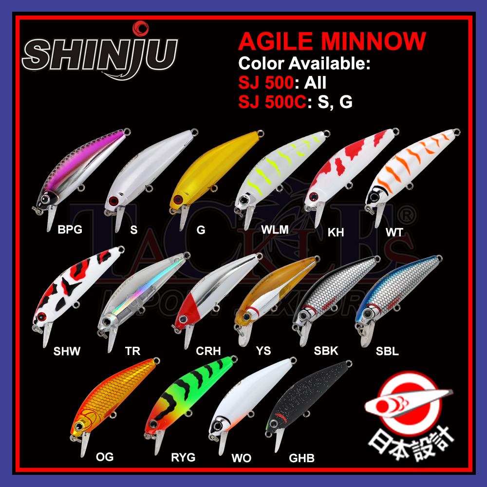 Shinju Agile Minnow SJ 500 Fishing Lure Glow in the Dark Gewang Pancing | Shopee Malaysia