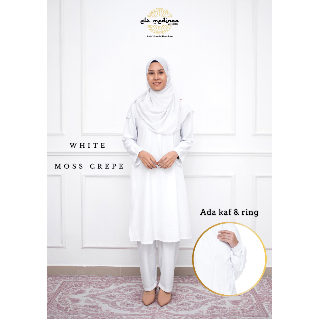 Jubah Seluar Labuh Haji Umrah Suit Muslimah Hayyan Suit Muslimah Dewasa ...