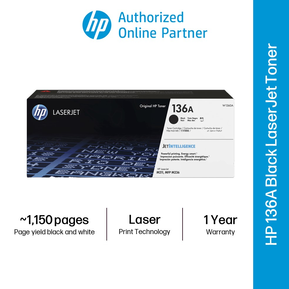 HP 136A Black Original LaserJet Toner Cartridge | Shopee Malaysia