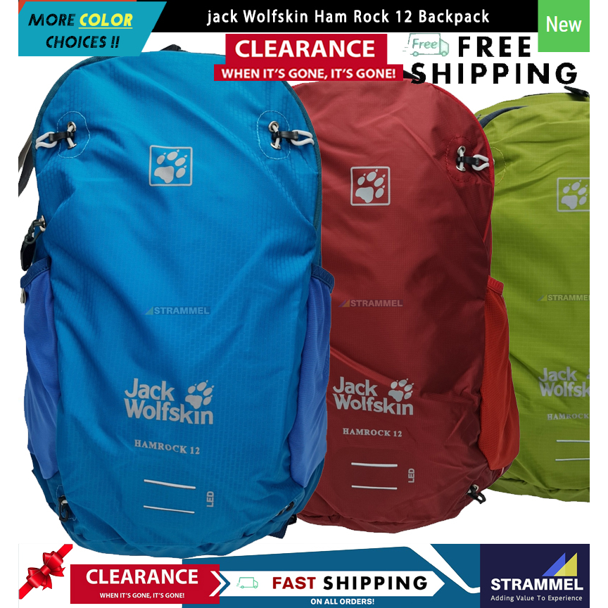 [100% ɑuthentic] Jack Wolfskin Ham Rock 12 Backpack Daypack Bag For ...