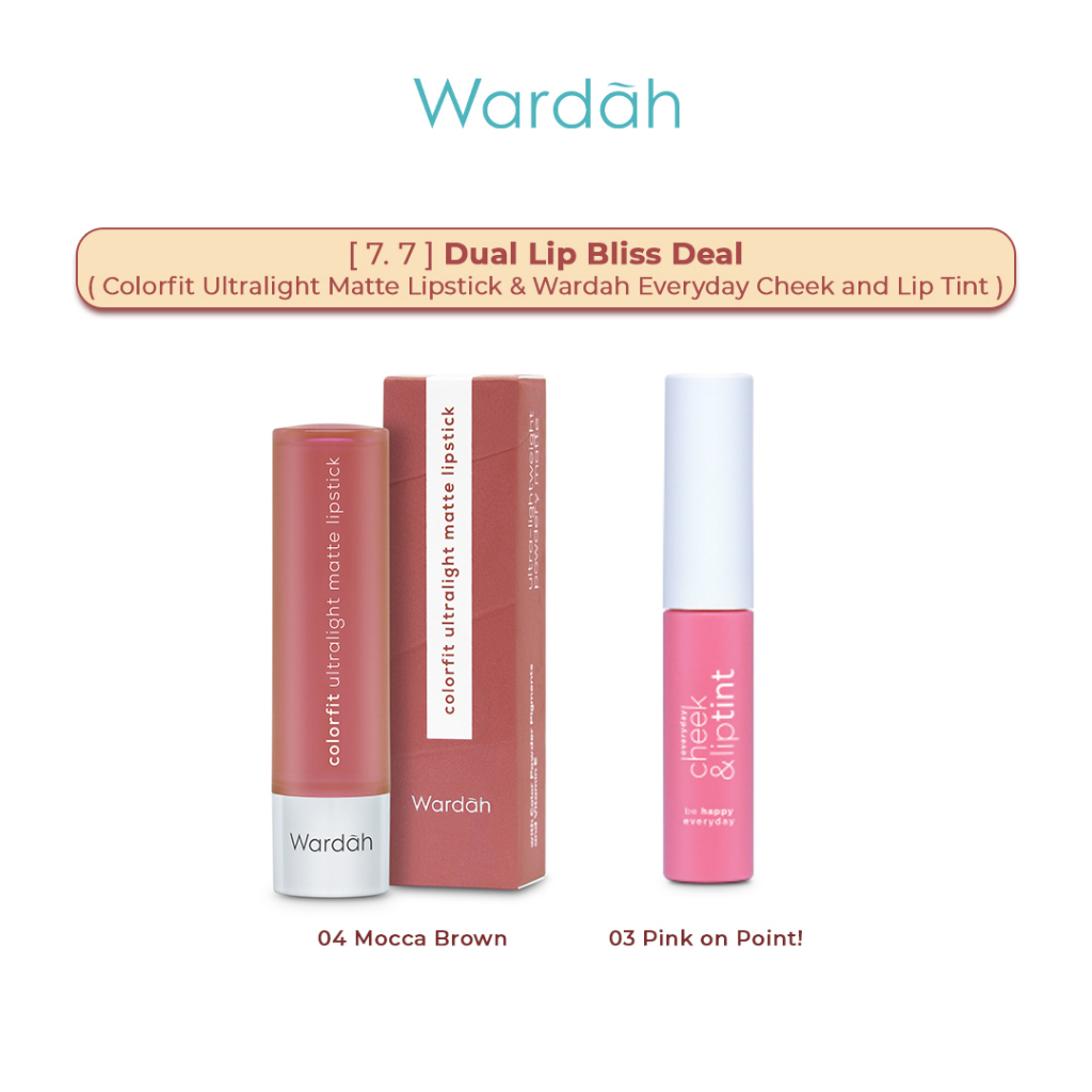 Dual Lip Bliss Deal ( Colorfit Ultralight Matte Lipstick & Wardah ...