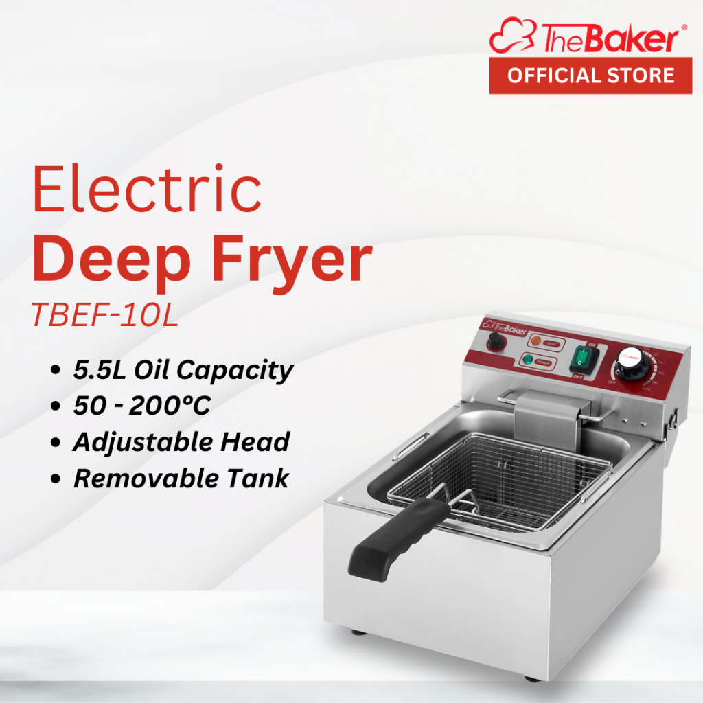 The Baker Commercial Electric Deep Fryer TBEF-10L | Shopee Malaysia