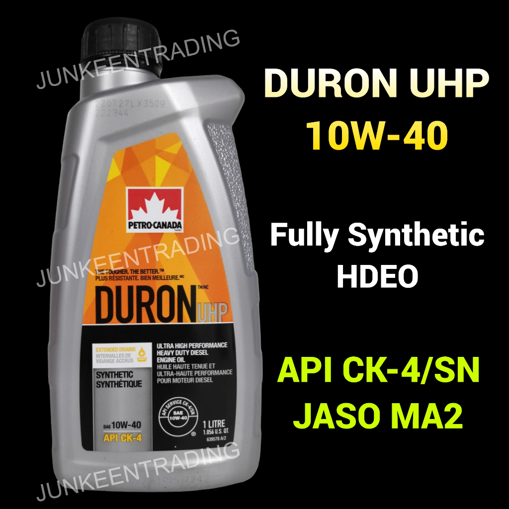 1L Petro-Canada Duron UHP 10W-40 10W40 Fully Synthetic Heavy Duty ...