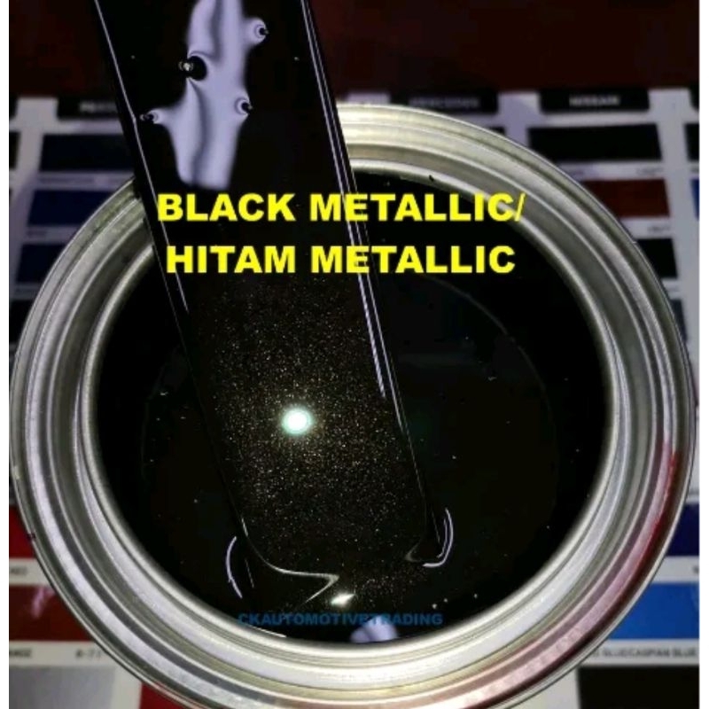 Hitam Metallic/Black Metallic paint/2k paint/cat bancuh/cat kereta ...