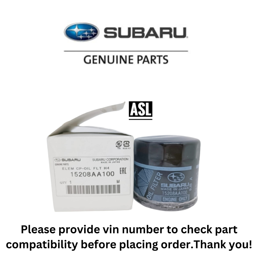 15208AA100 Genuine Subaru Oil Filter Impreza WRX STI Forester Legacy ...