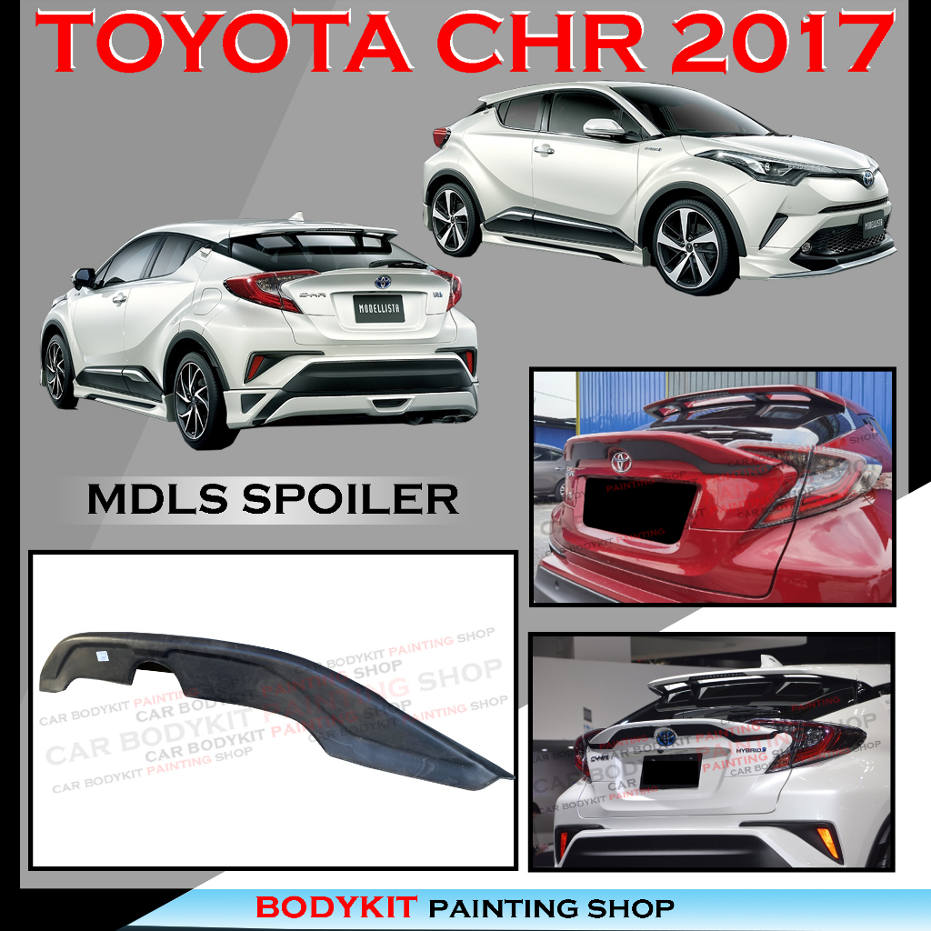 TOYOTA CHR 2018 MDLS STYLE CAR SPOILER TRUNK SPOILER CENTRE SPOILER ...