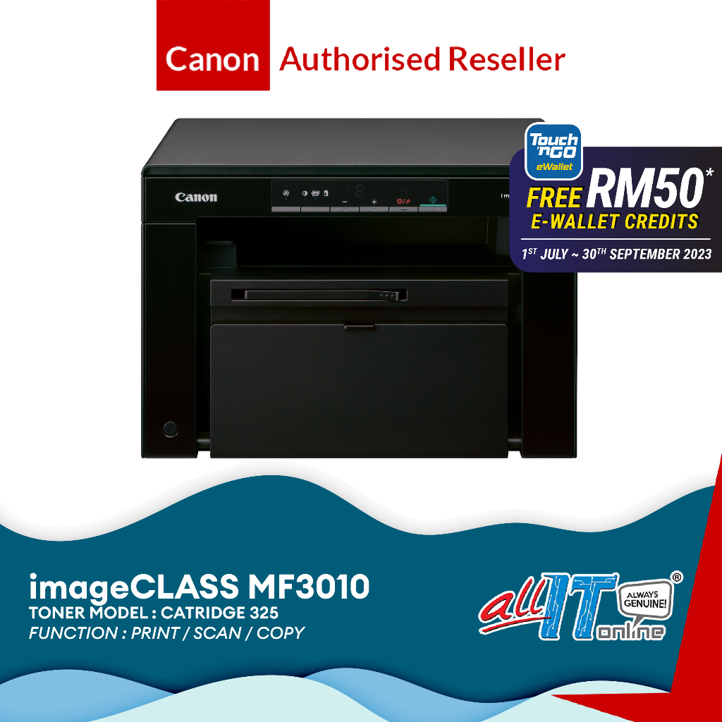Canon imageCLASS MF3010 Monochrome Multifunction Laser Printer (USB ...