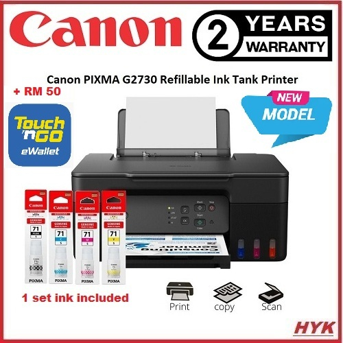 Canon PIXMA G2730 / G3730 /G3770 WIFI 3 in 1 AIO Print/Scan/Copy Refill ...