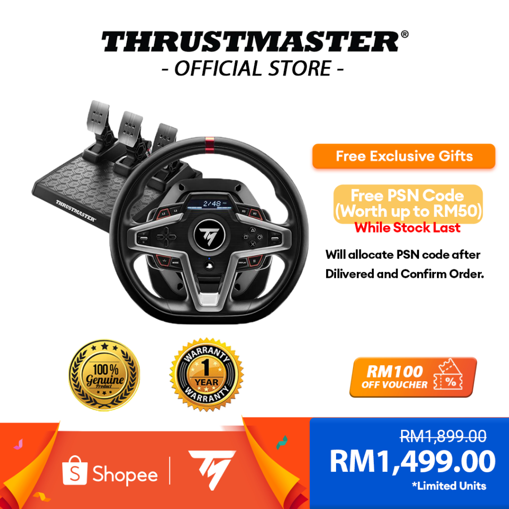 Thrustmaster T248 Racing Wheels and Pedals - Next Gen Racing Simulation ...
