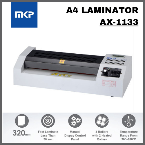 MKP AX-1133 13 LAMINATOR | OFFICE LAMINATING MACHINE [ READY STOCK ...