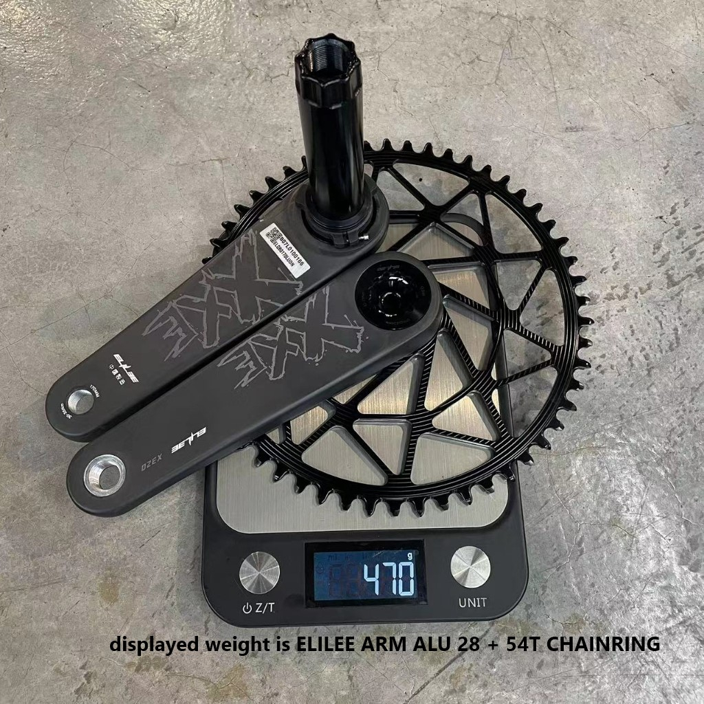 Elilee XXE Carbon Crankset 24mm 28mm spindle Ultralight Crankset for ...