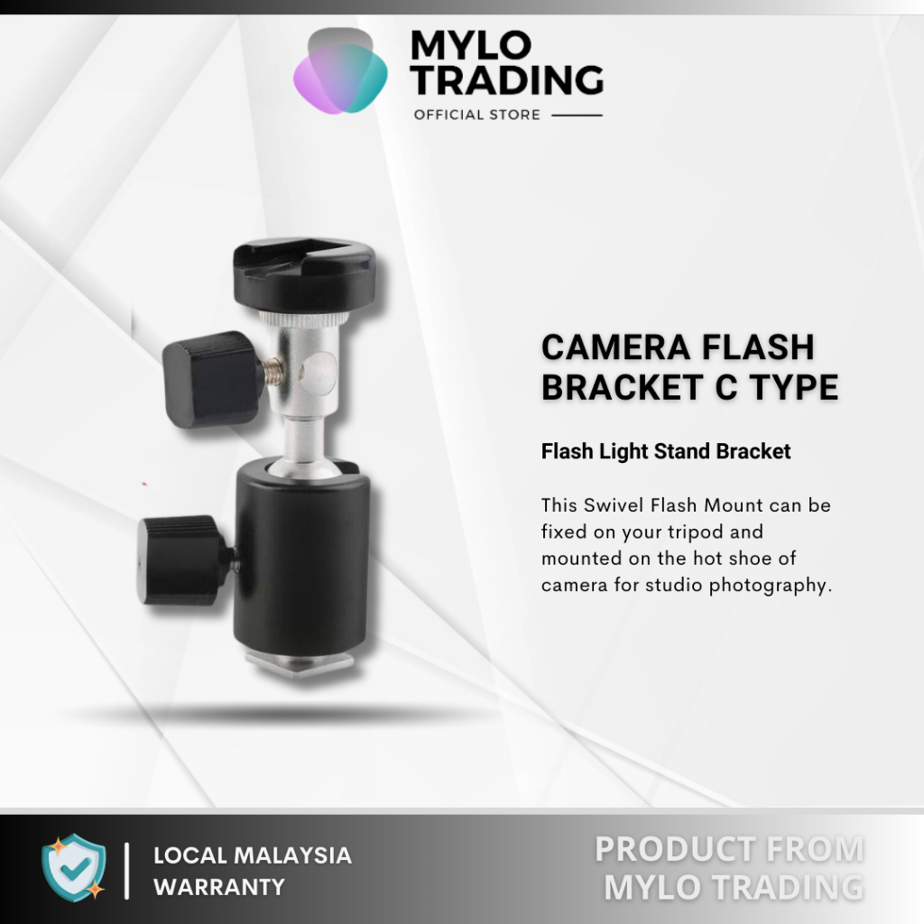 Camera Flash Bracket C Type Flash Light Stand Bracket | Shopee Malaysia