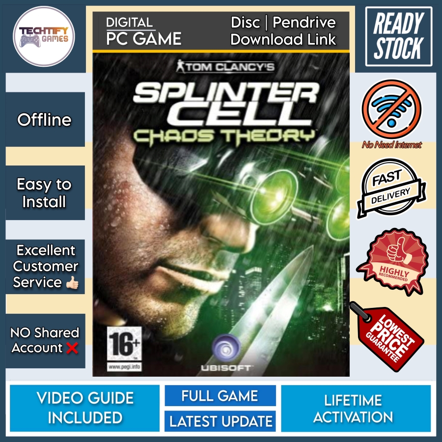 [PC Game] Tom Clancy’s Splinter Cell Chaos Theory - Offline [Disc ...