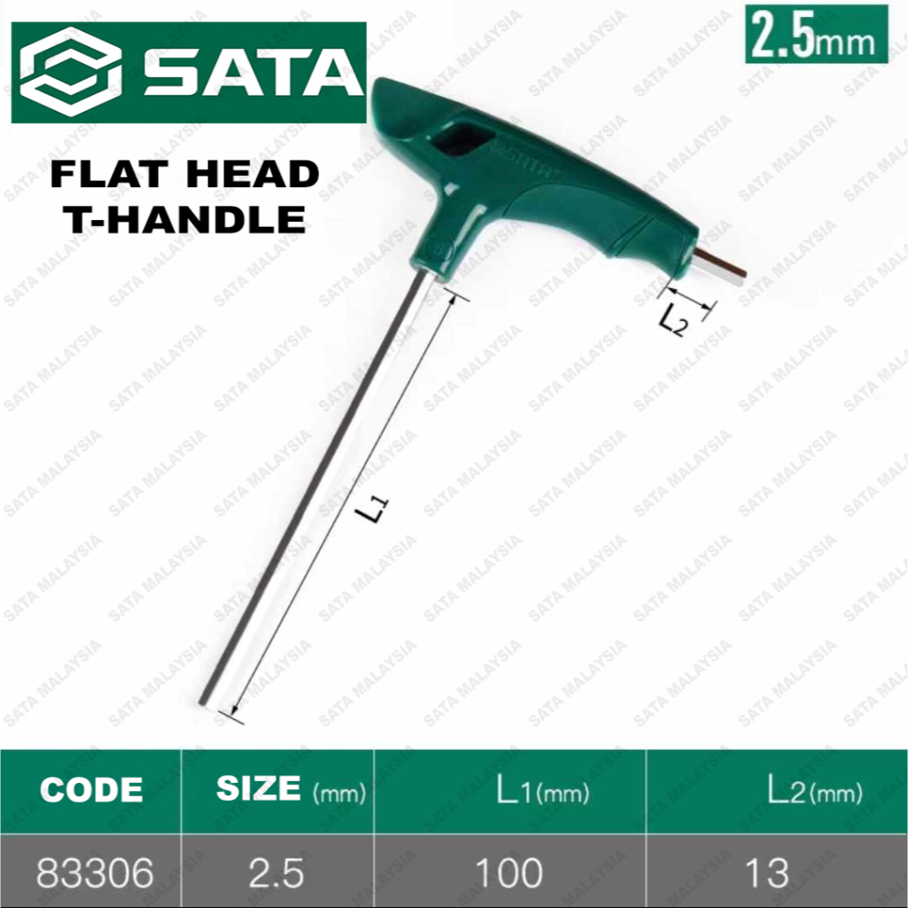 SATA Metric T-Handle Hex Key T Handle Sata T Shape Hex Key Allen Wrench ...