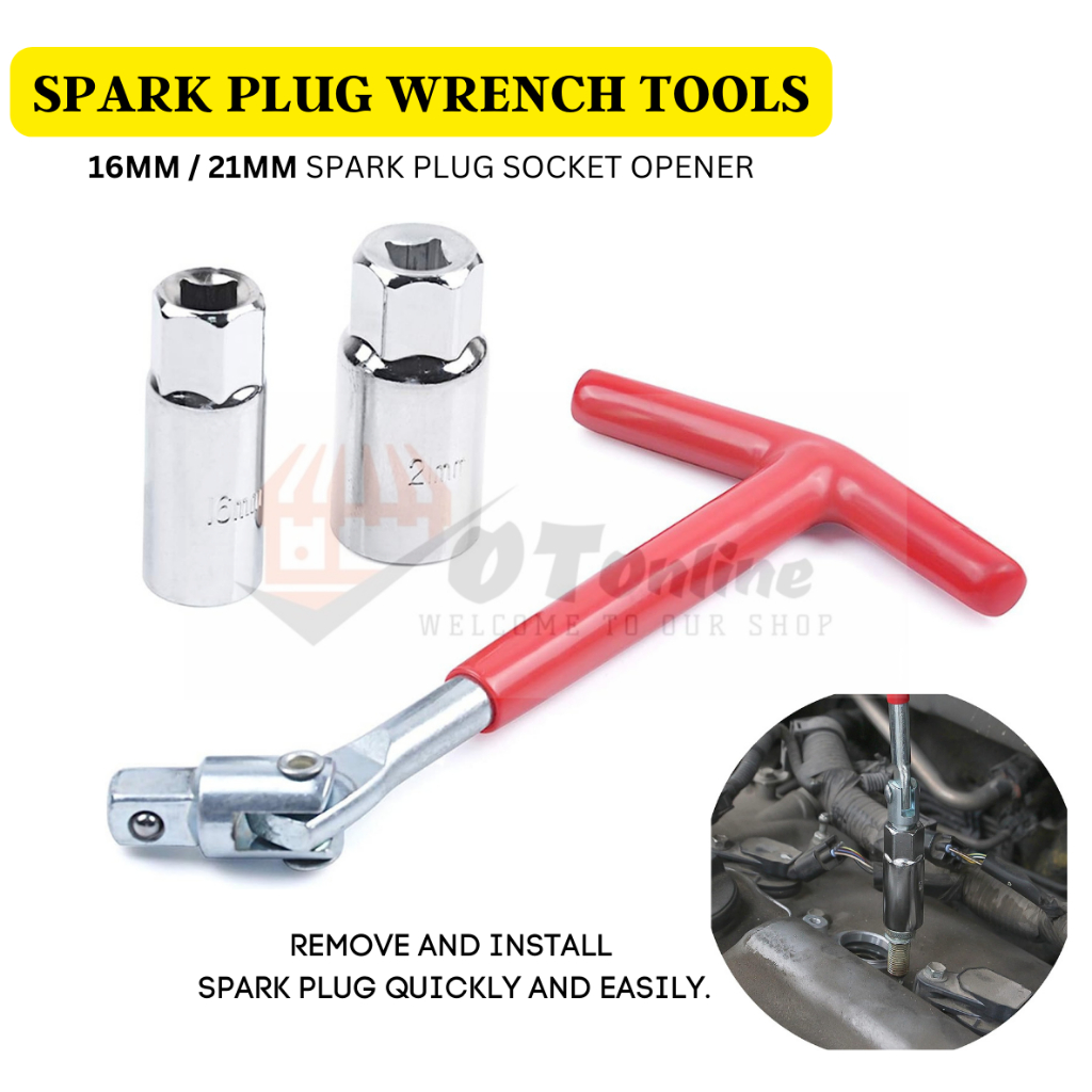 Spark Plug Wrench Tool 16mm 21mm Spark Plug Socket Opener Tool Set ... Spark Plug Wrench Tool 16mm 21mm Spark Plug Socket Opener Tool Set ...
